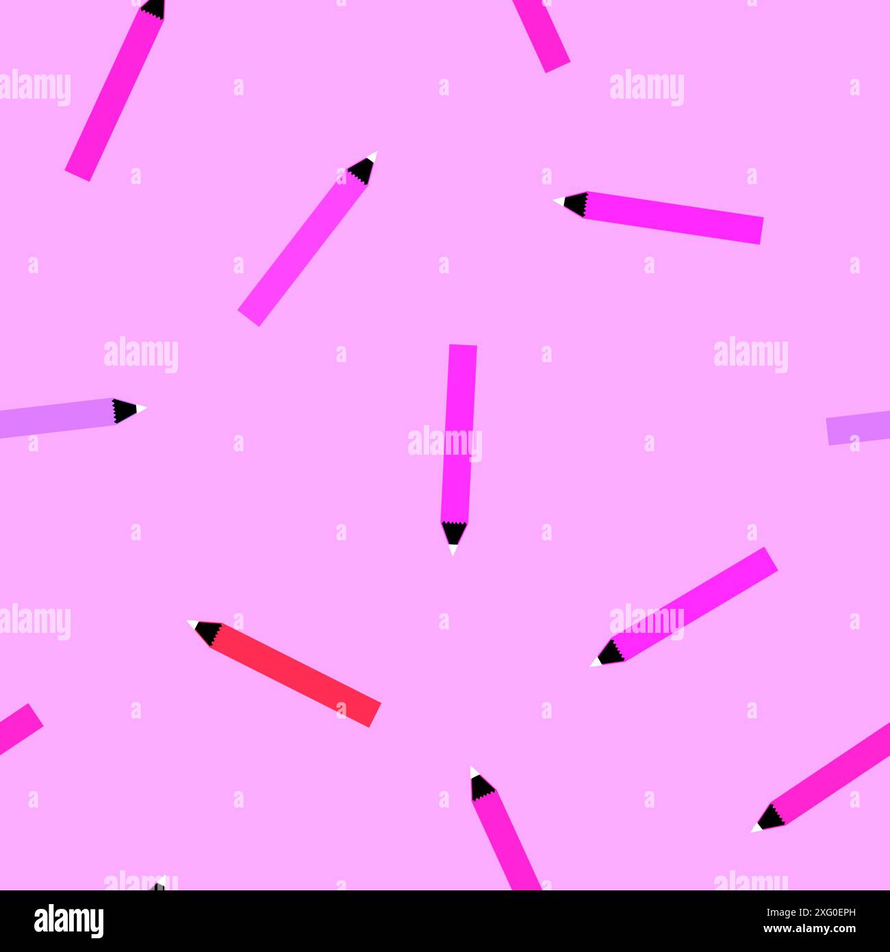 Cartoon pencil seamless school pattern for wrapping paper and fabrics ...