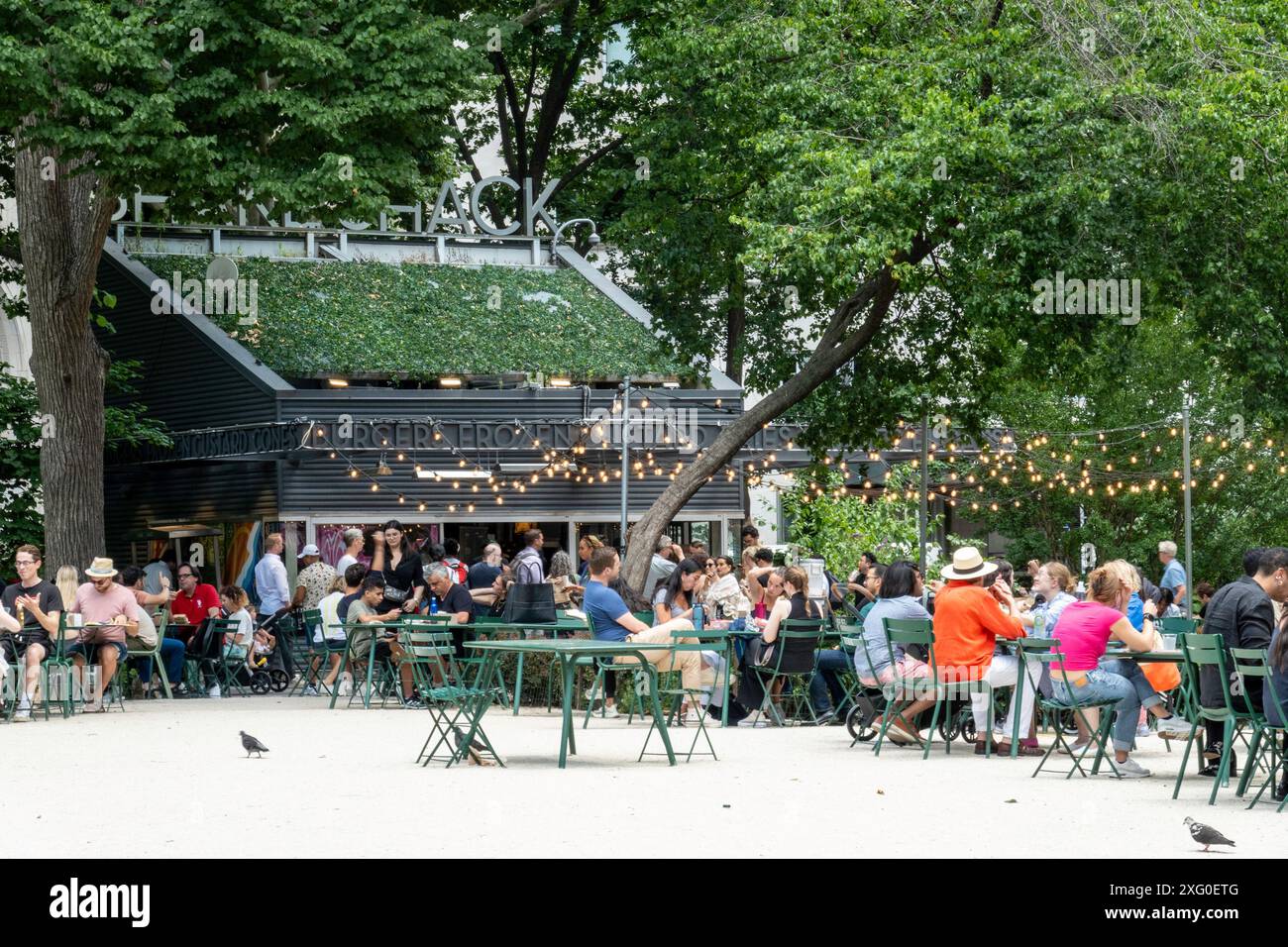 The Shake Shack in Madison Square Park is vert Popular, 2024, NYC, USA ...