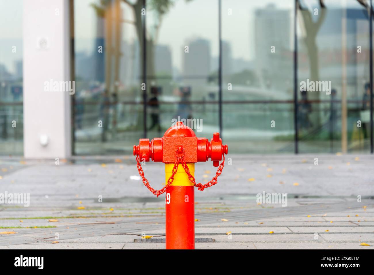 fire extinguishing pole in public place Stock Photo - Alamy