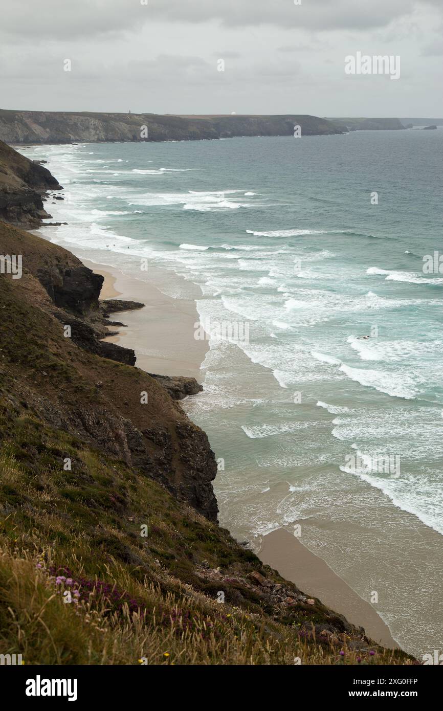Chapel Porth Bay Stock Photo - Alamy