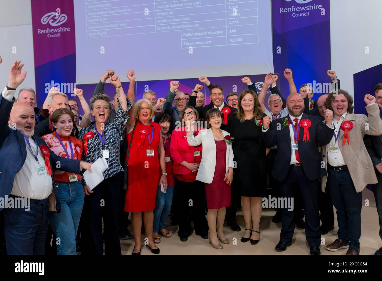 UK General Election Paisley 2024 July 4th Stock Photo - Alamy