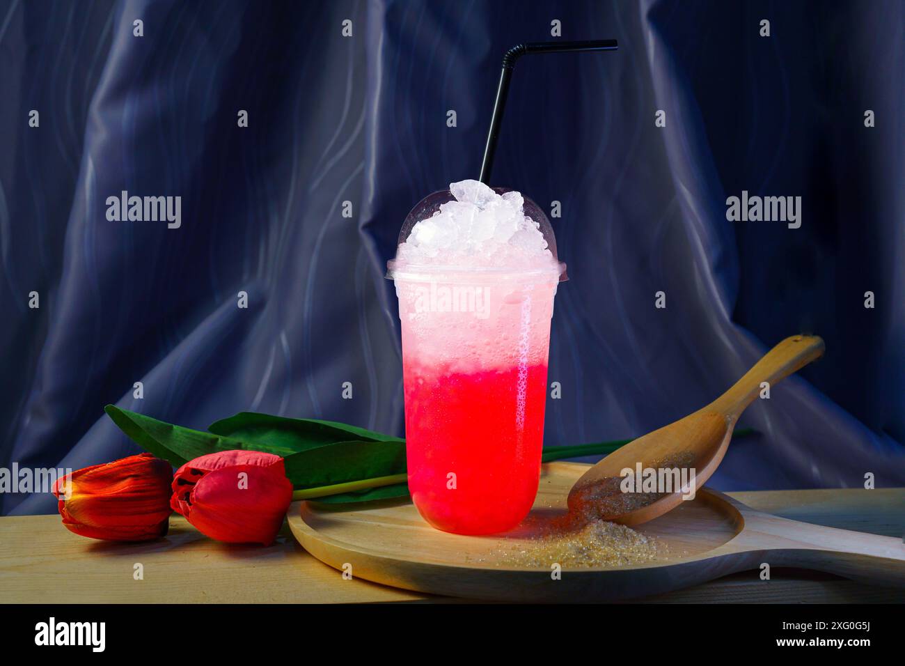 Red lemonade that looks delicious Stock Photo - Alamy