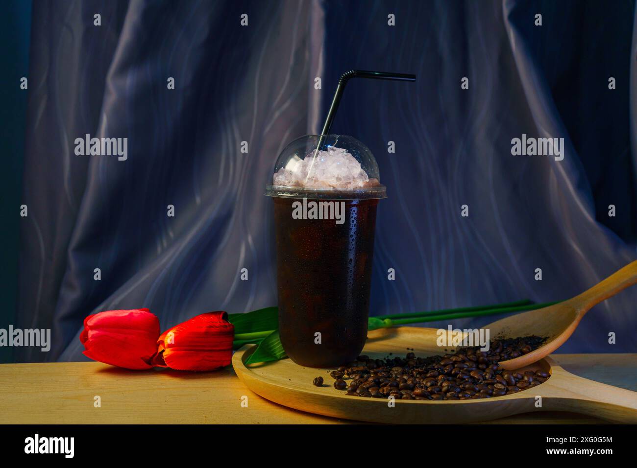 Iced coffee that looks great and tastes delicious Stock Photo - Alamy
