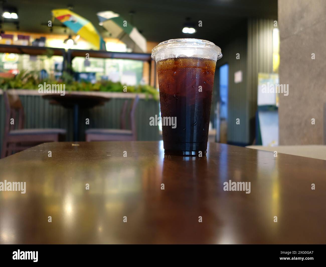 Iced coffee that looks great and tastes delicious Stock Photo - Alamy