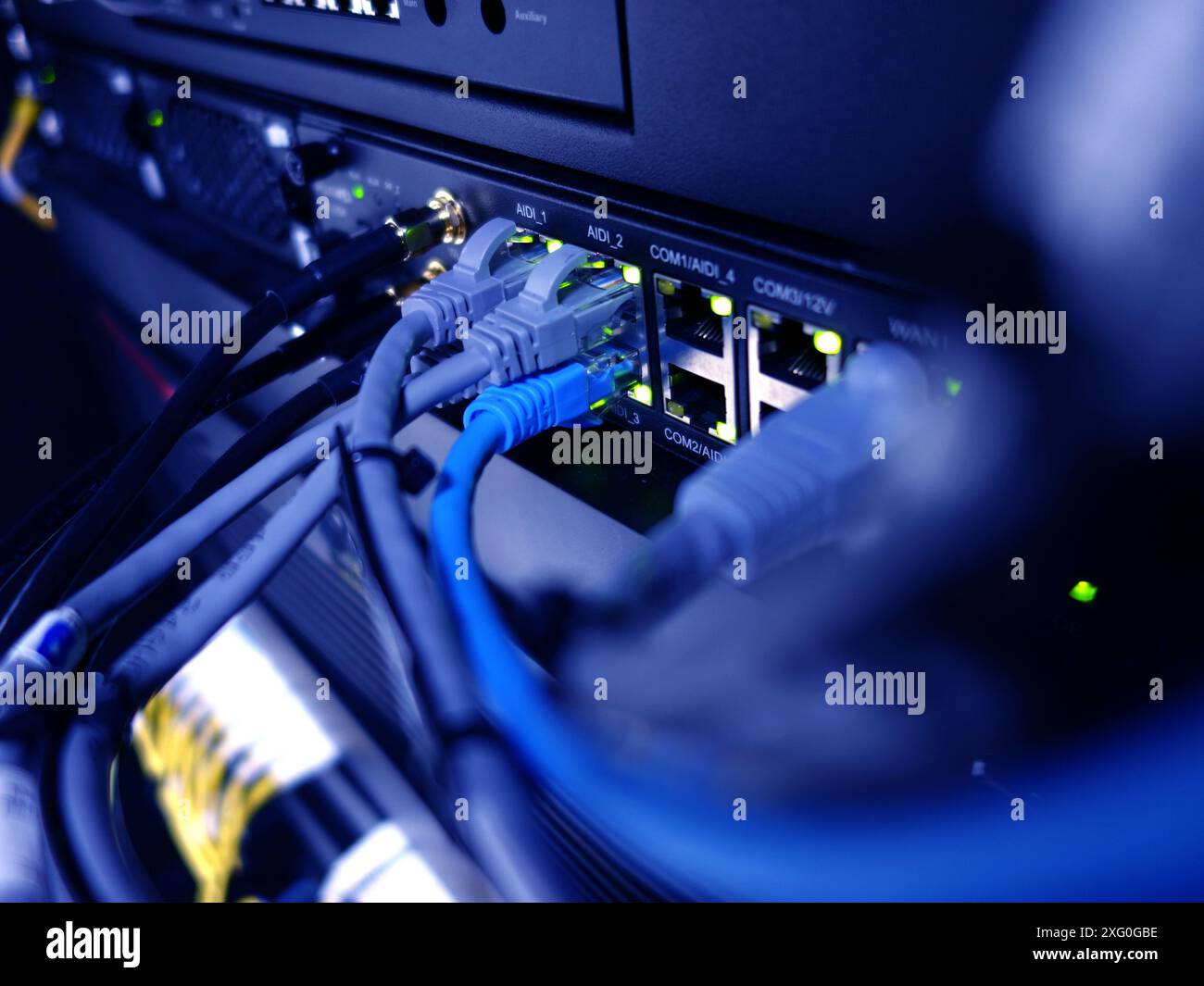 centralized connection to server and router/gateway for users to access ...