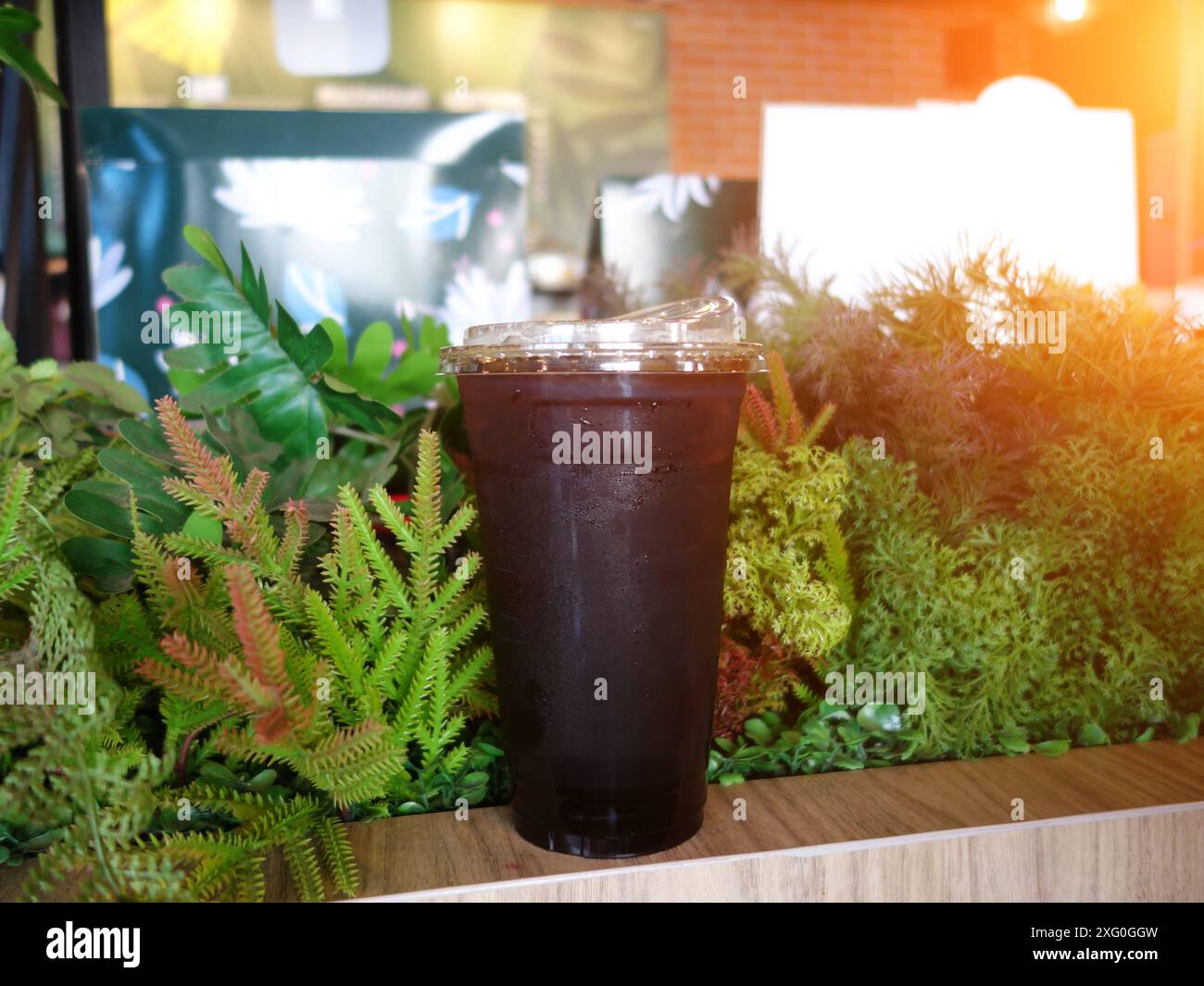 Iced coffee that looks great and tastes delicious Stock Photo - Alamy