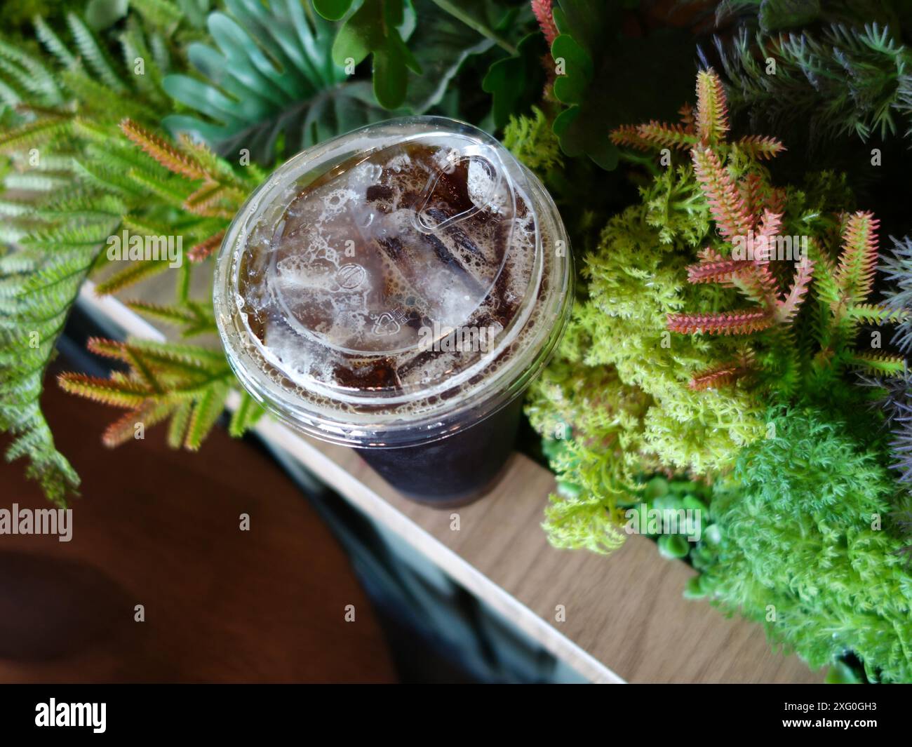 Iced coffee that looks great and tastes delicious Stock Photo - Alamy