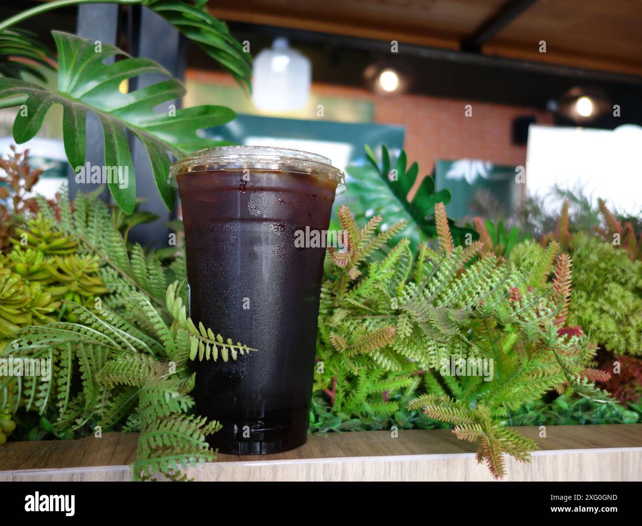 Iced coffee that looks great and tastes delicious Stock Photo - Alamy