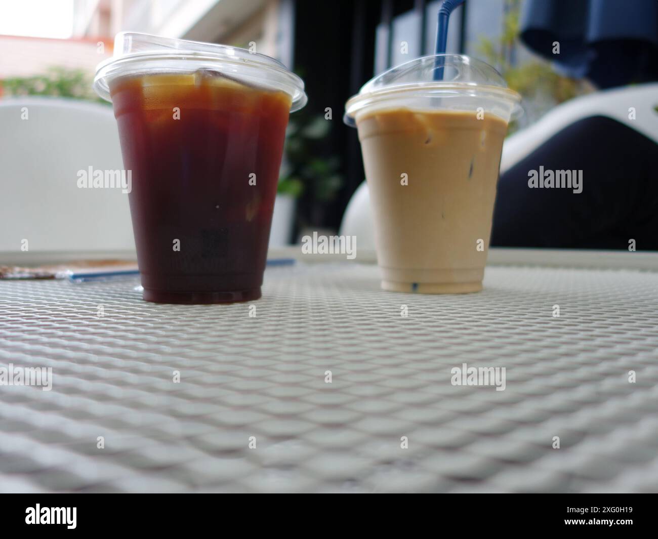 Iced coffee that looks great and tastes delicious Stock Photo - Alamy