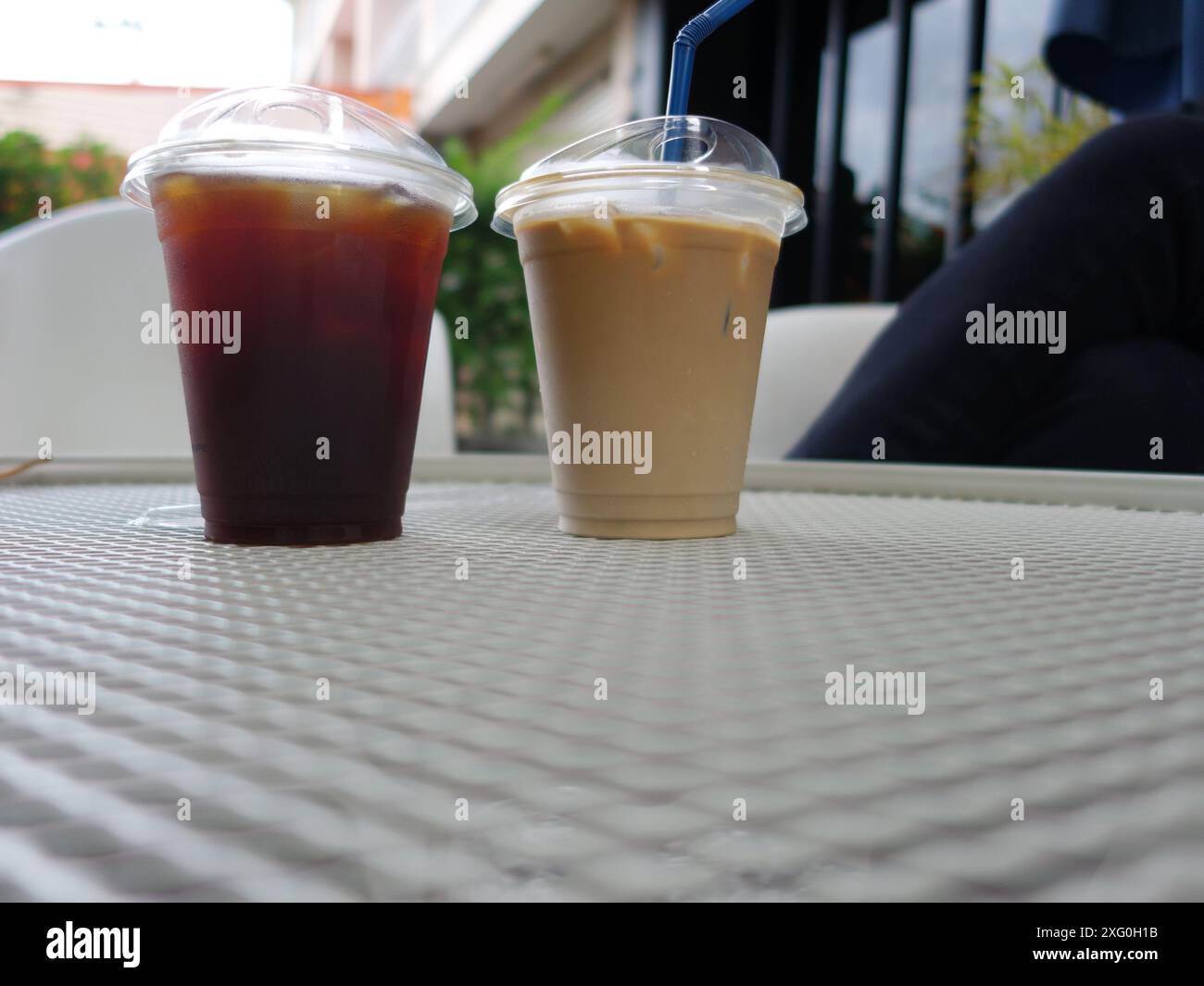 Iced coffee that looks great and tastes delicious Stock Photo - Alamy