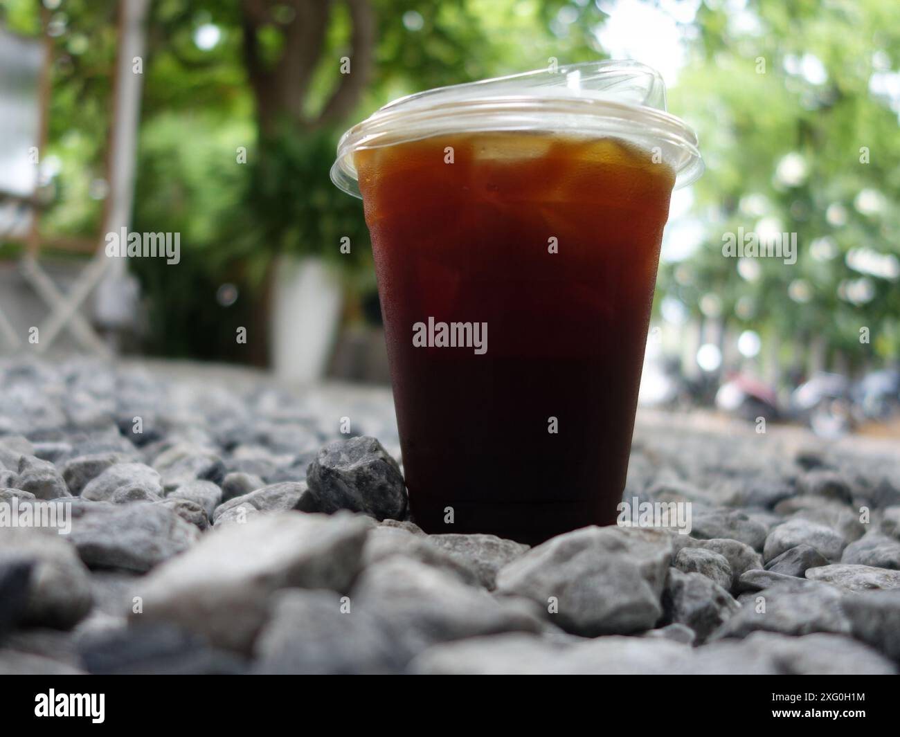 Iced coffee that looks great and tastes delicious Stock Photo - Alamy