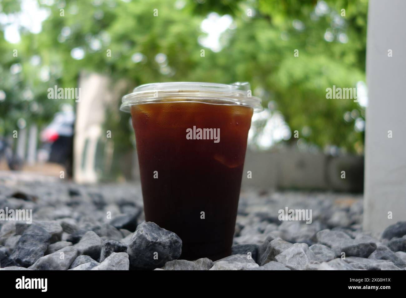 Iced coffee that looks great and tastes delicious Stock Photo - Alamy