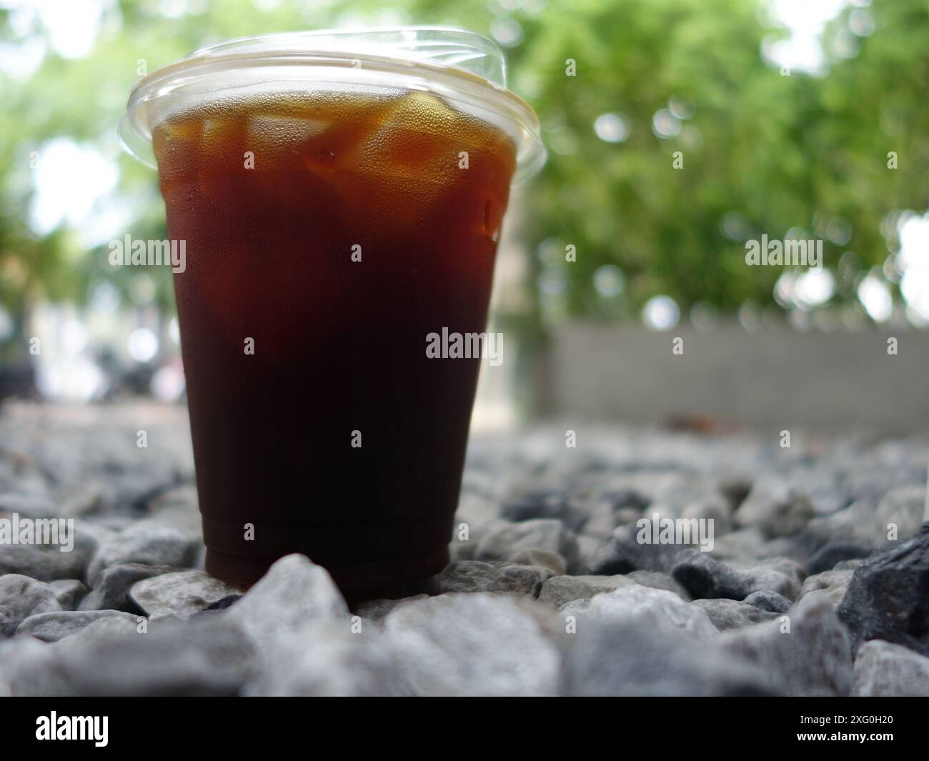 Iced coffee that looks great and tastes delicious Stock Photo - Alamy