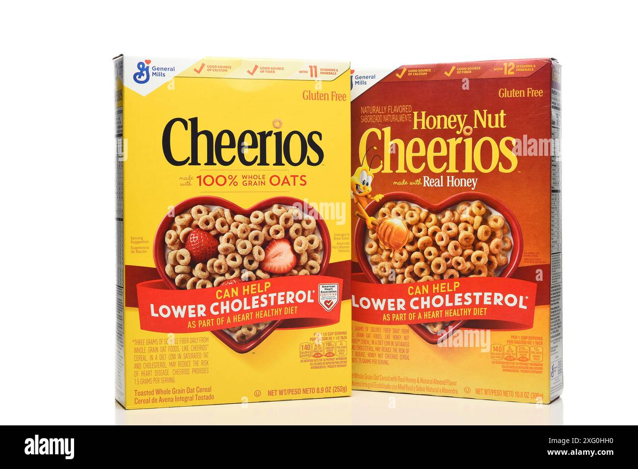 IRVINE, CALIFORNIA - 5 JULY 2024: Two Boxes of breakfast cereal ...