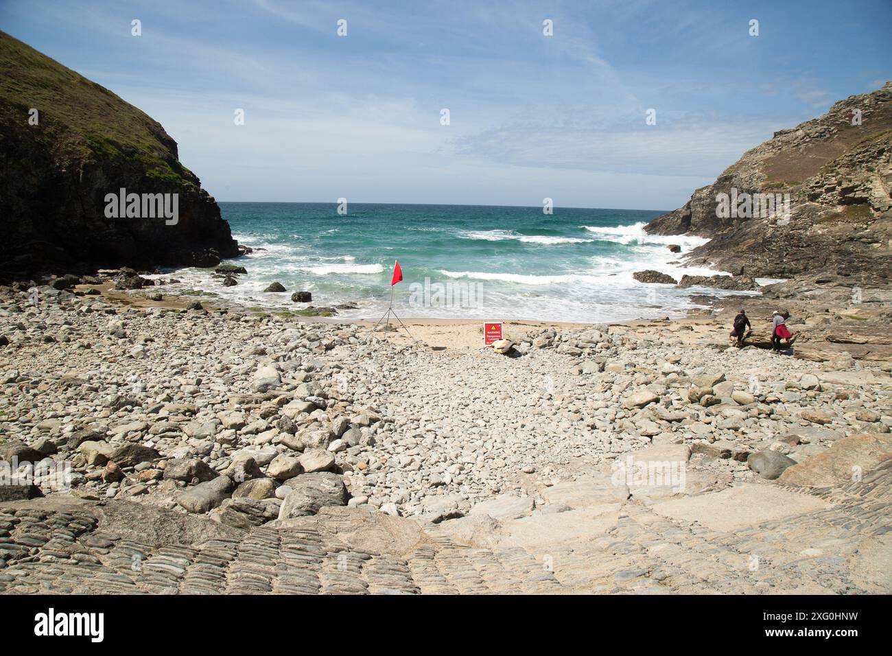 Chapel Porth Bay Stock Photo - Alamy