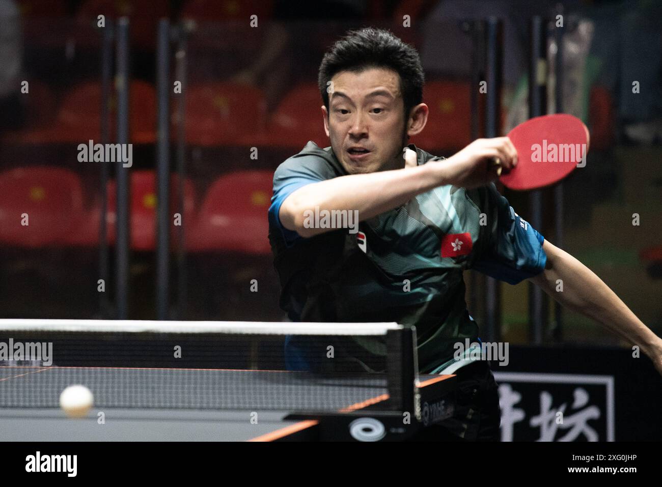 Bangkok, Thailand. 05th July, 2024. Wong Chun Ting of Hong Kong plays ...