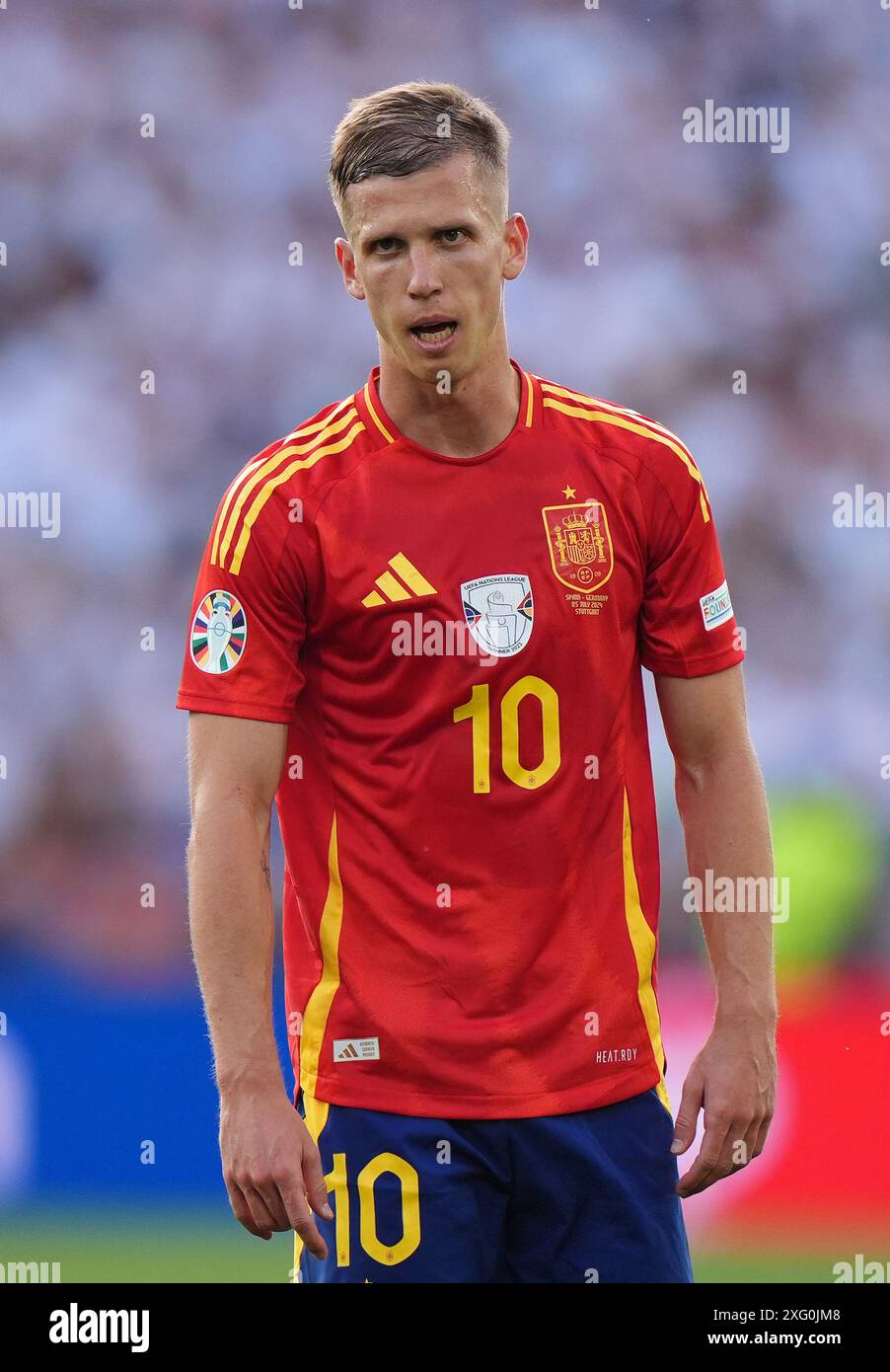 Spain’s Dani Olmo during the UEFA Euro 2024, quarter-final match at the ...