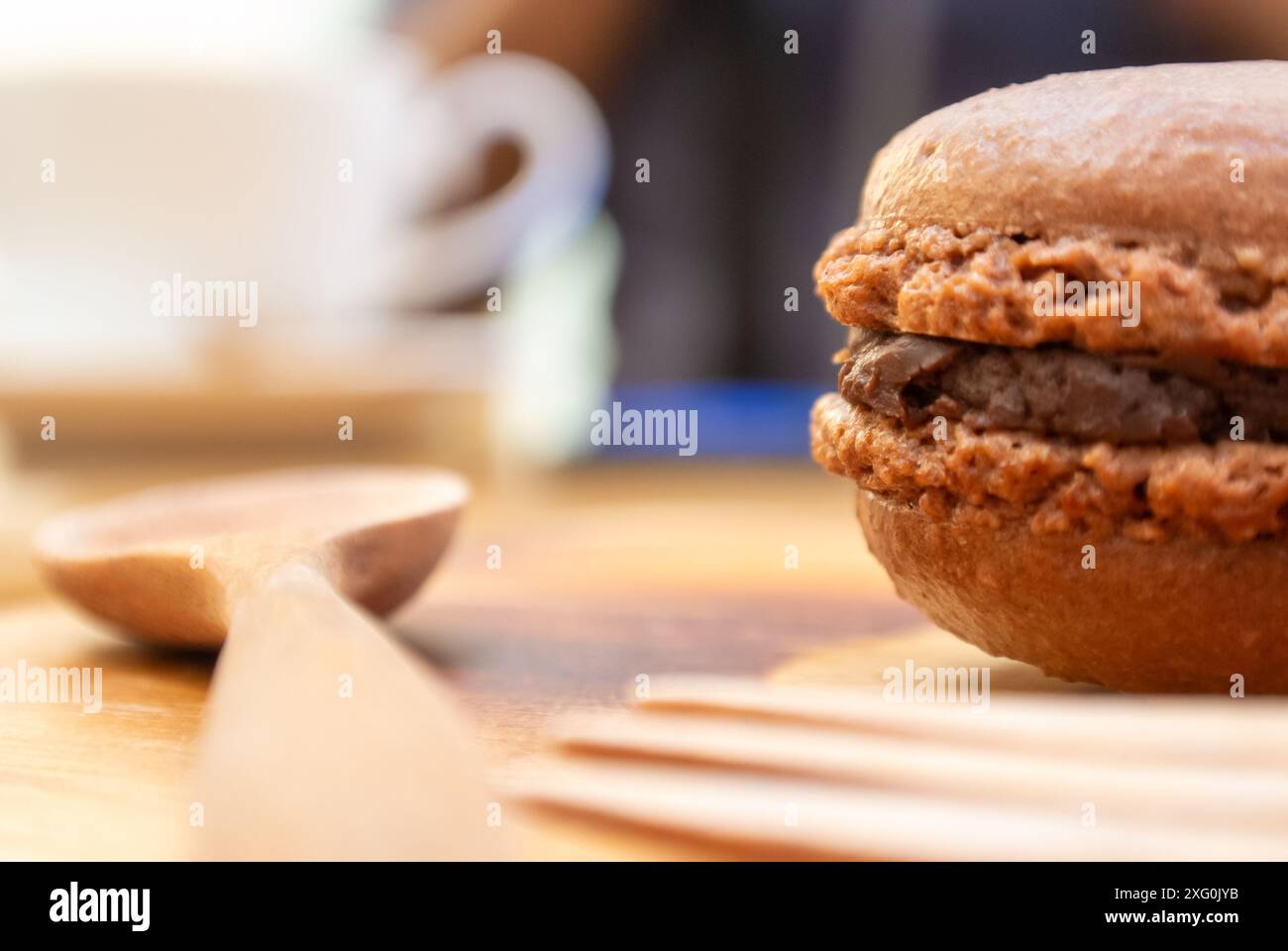 The macarons looked delicious Stock Photo - Alamy