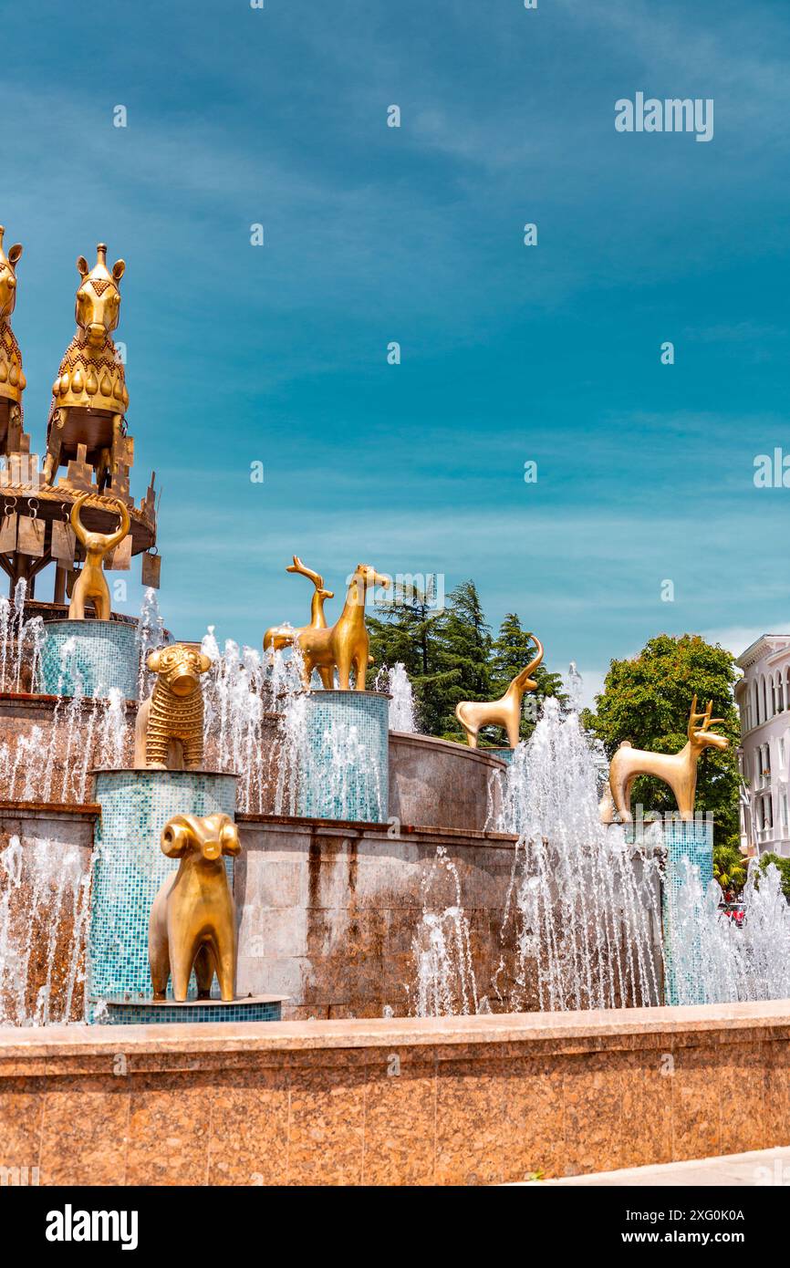 Kutaisi, Georgia - June 15, 2024: Colchis or Kolkha Fountain with ...