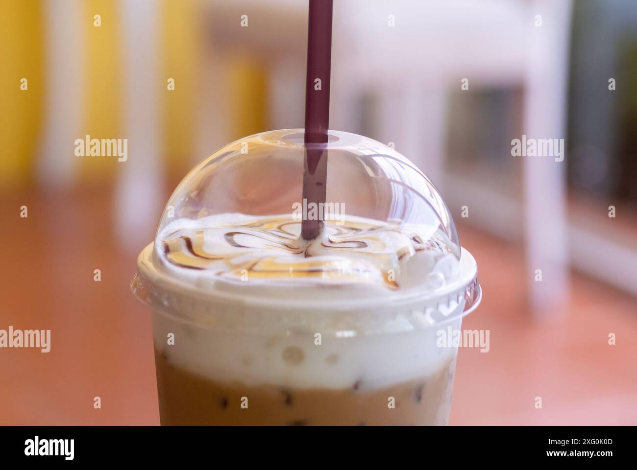Iced coffee that looks great and tastes delicious Stock Photo - Alamy
