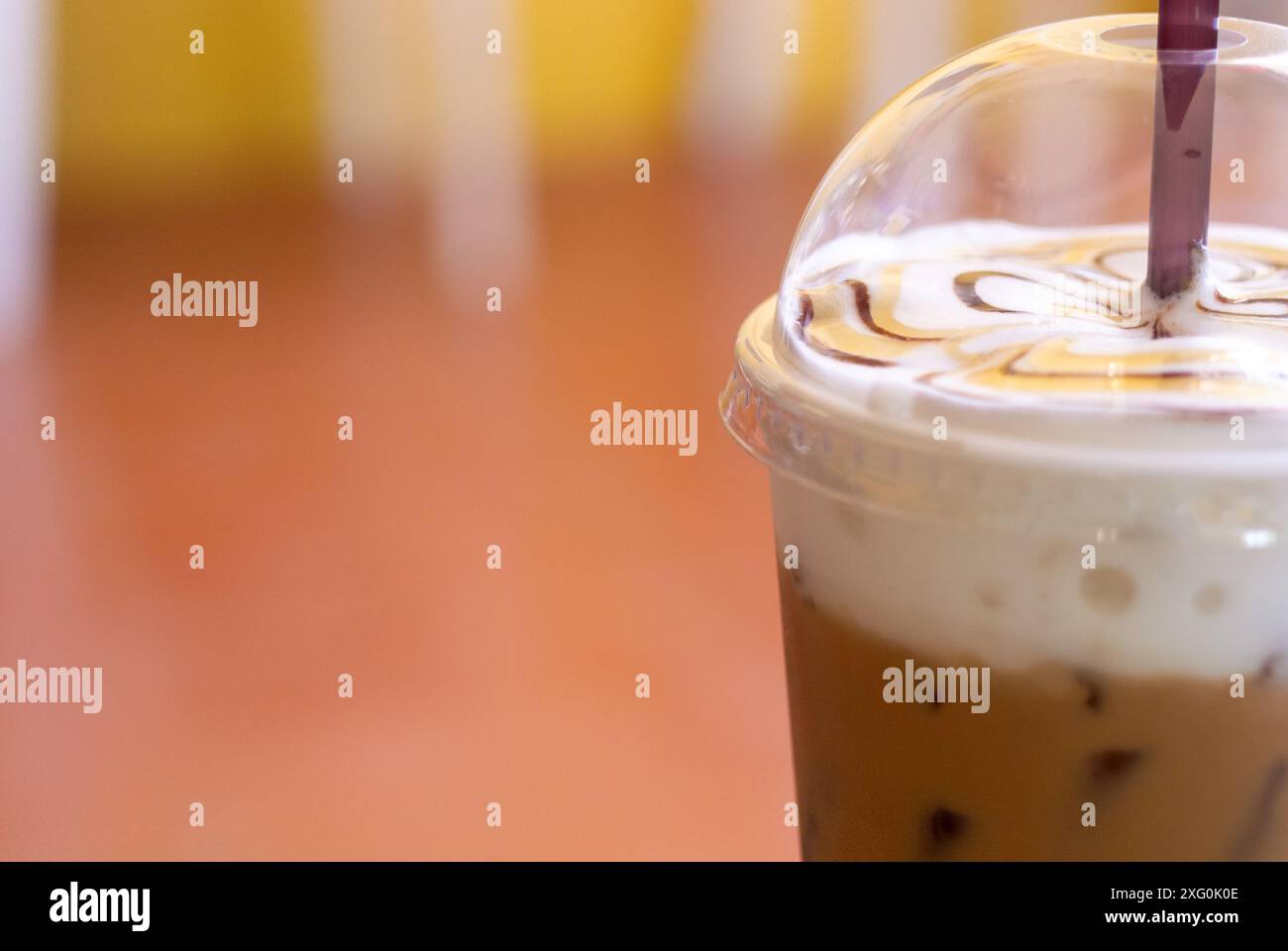 Iced coffee that looks great and tastes delicious Stock Photo - Alamy