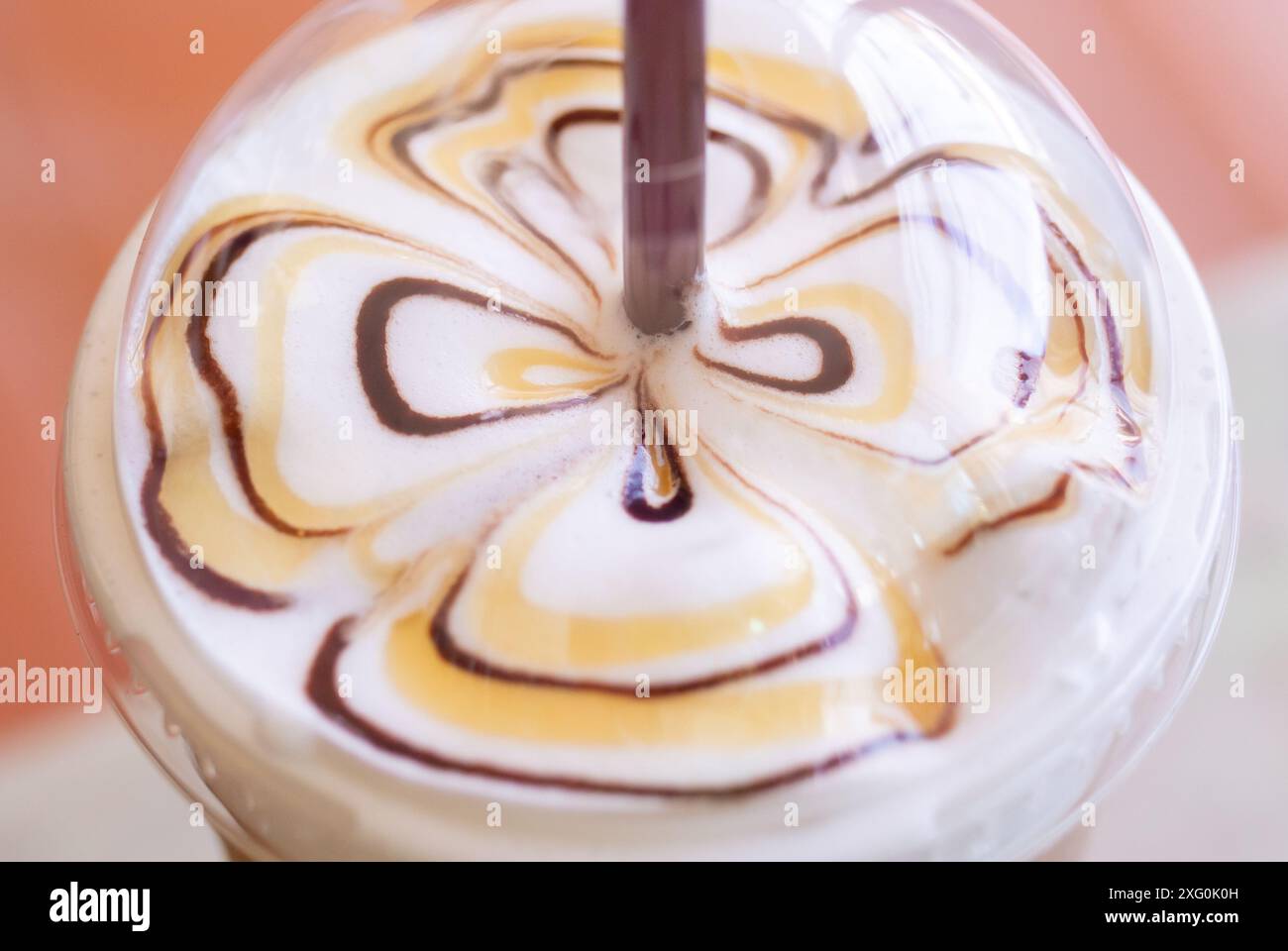 Iced coffee that looks great and tastes delicious Stock Photo - Alamy
