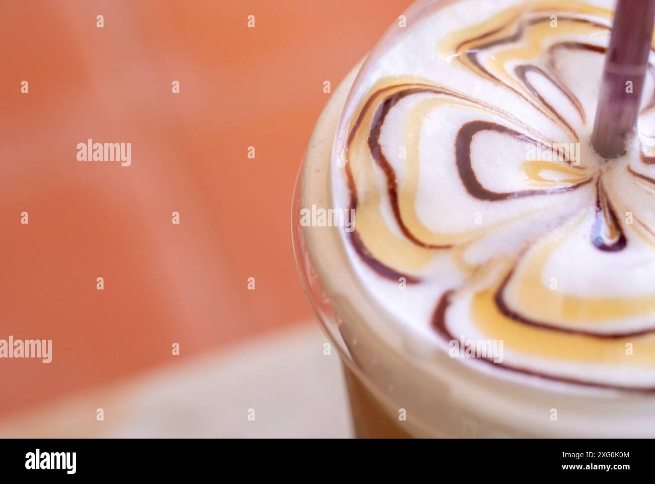 Iced coffee that looks great and tastes delicious Stock Photo - Alamy