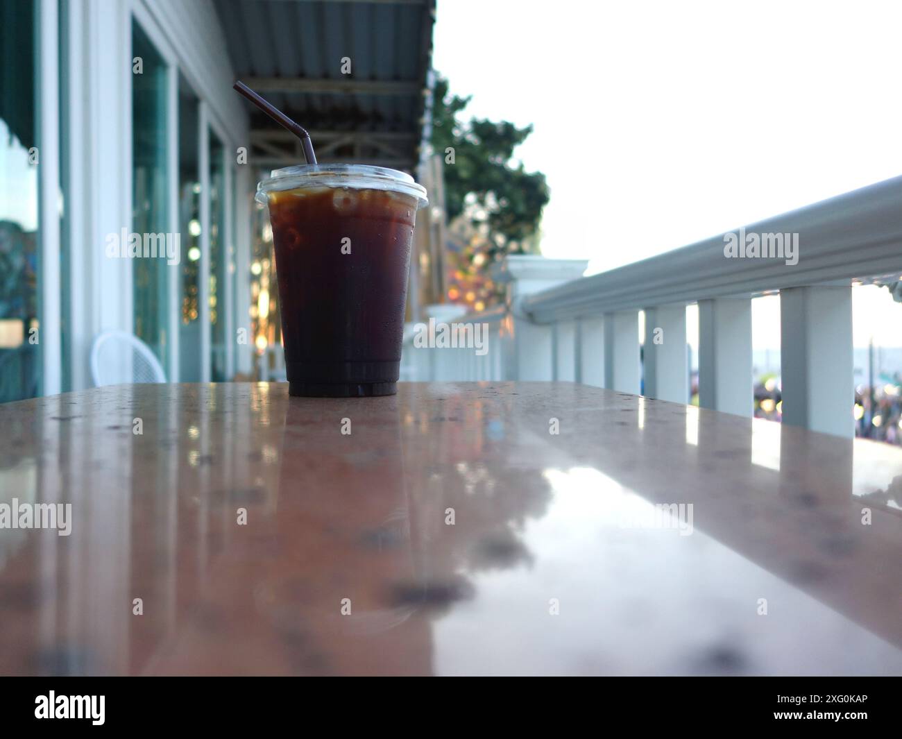Iced coffee that looks great and tastes delicious Stock Photo - Alamy