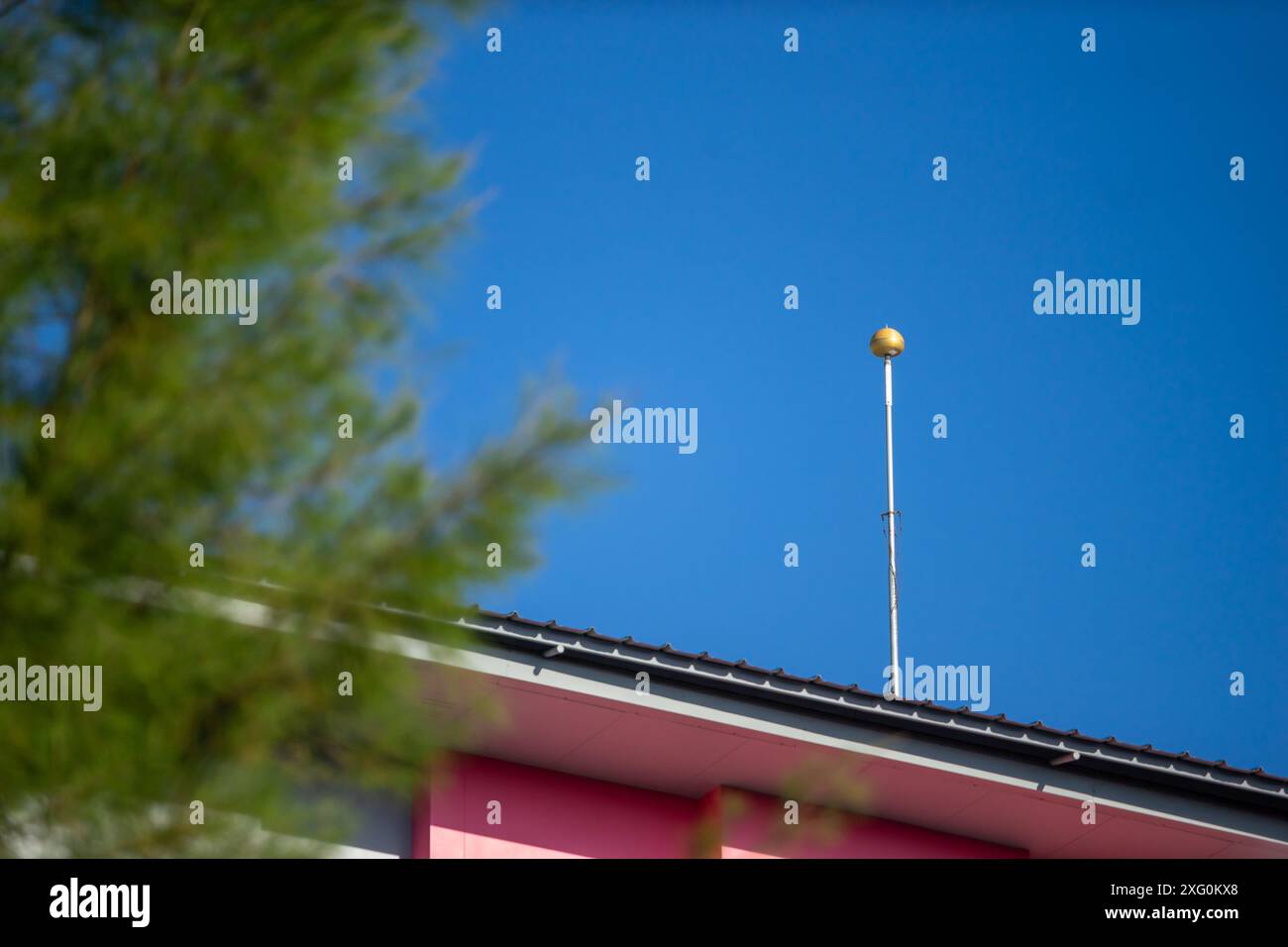 lightning rod for lightning protection Stock Photo - Alamy