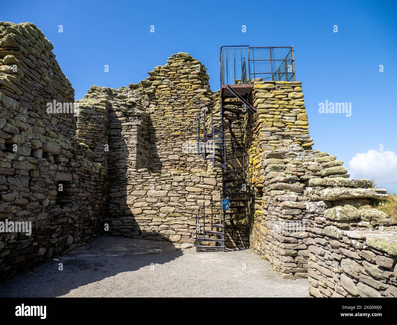Jarlshof Prehistoric and Norse Settlement, Sumburgh, Shetland, UK Stock ...