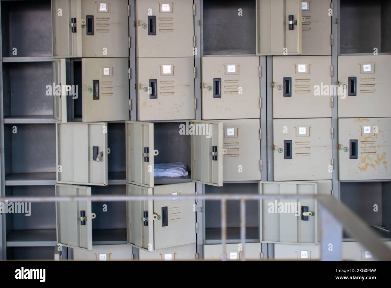 Lockers door hi-res stock photography and images - Alamy