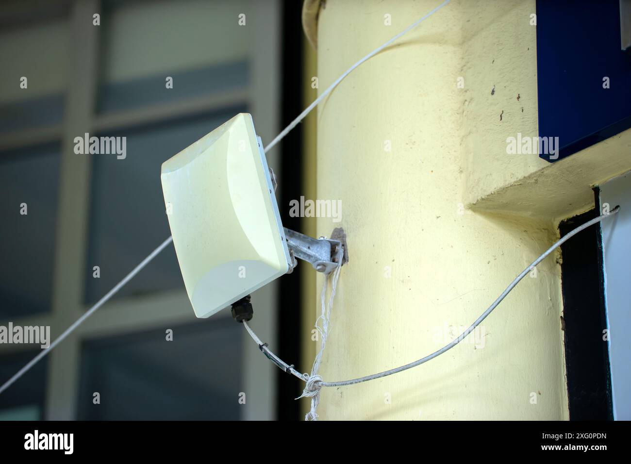 The exterior access point looks durable and strong Stock Photo - Alamy