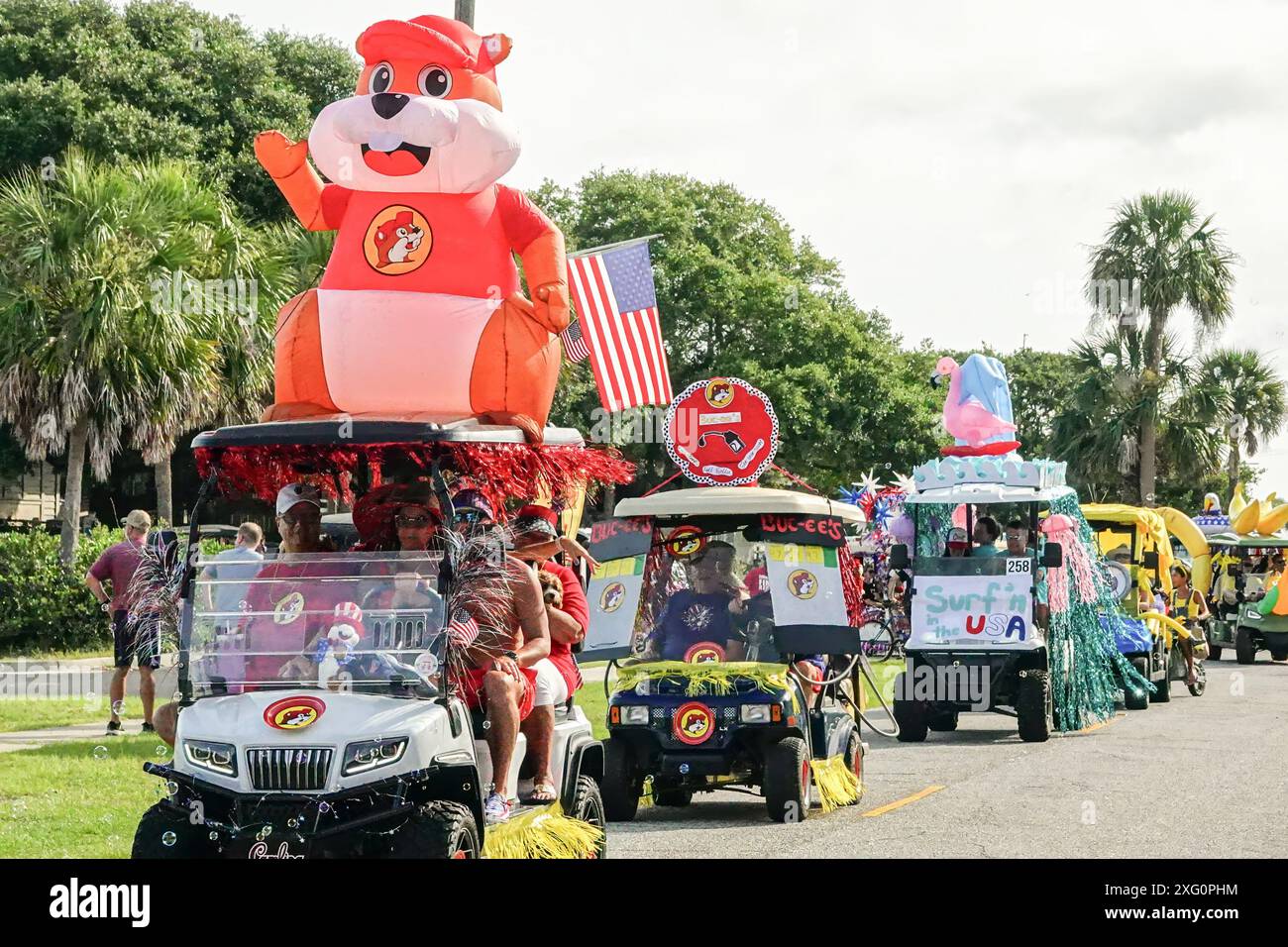 Sullivans Island, United States of America. 04 July, 2024. Decorated ...