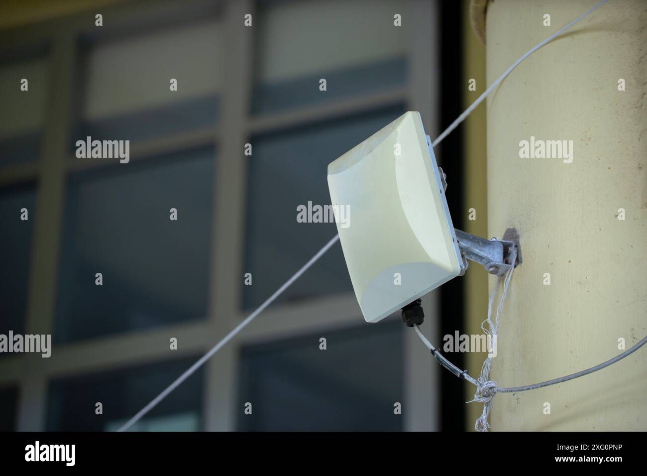 The exterior access point looks durable and strong Stock Photo - Alamy