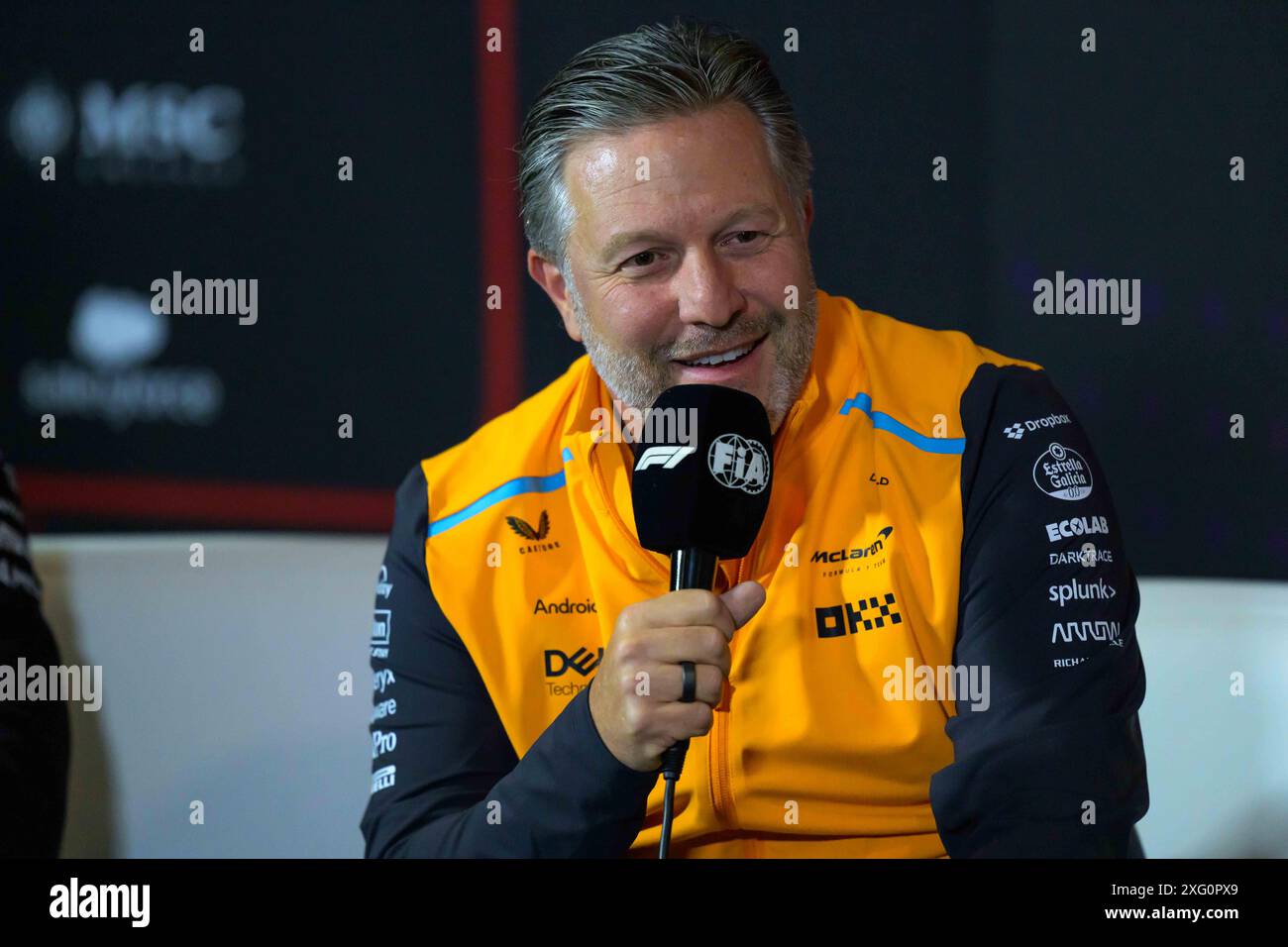 Silverstone, UK. 05th July 2024. Zack Brown CEO of Mclaren Formula 1 ...