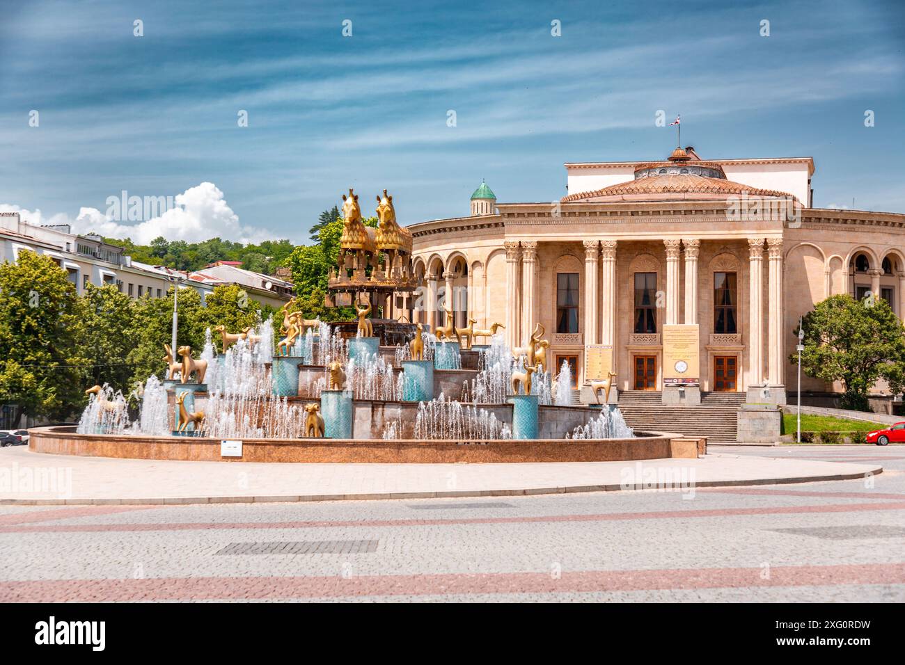 Kutaisi, Georgia - June 15, 2024: Colchis or Kolkha Fountain with ...