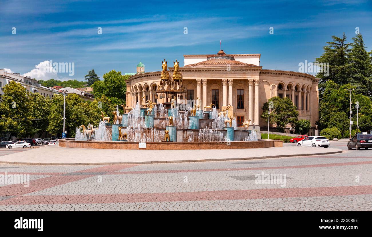 Kutaisi, Georgia - June 15, 2024: Colchis or Kolkha Fountain with ...
