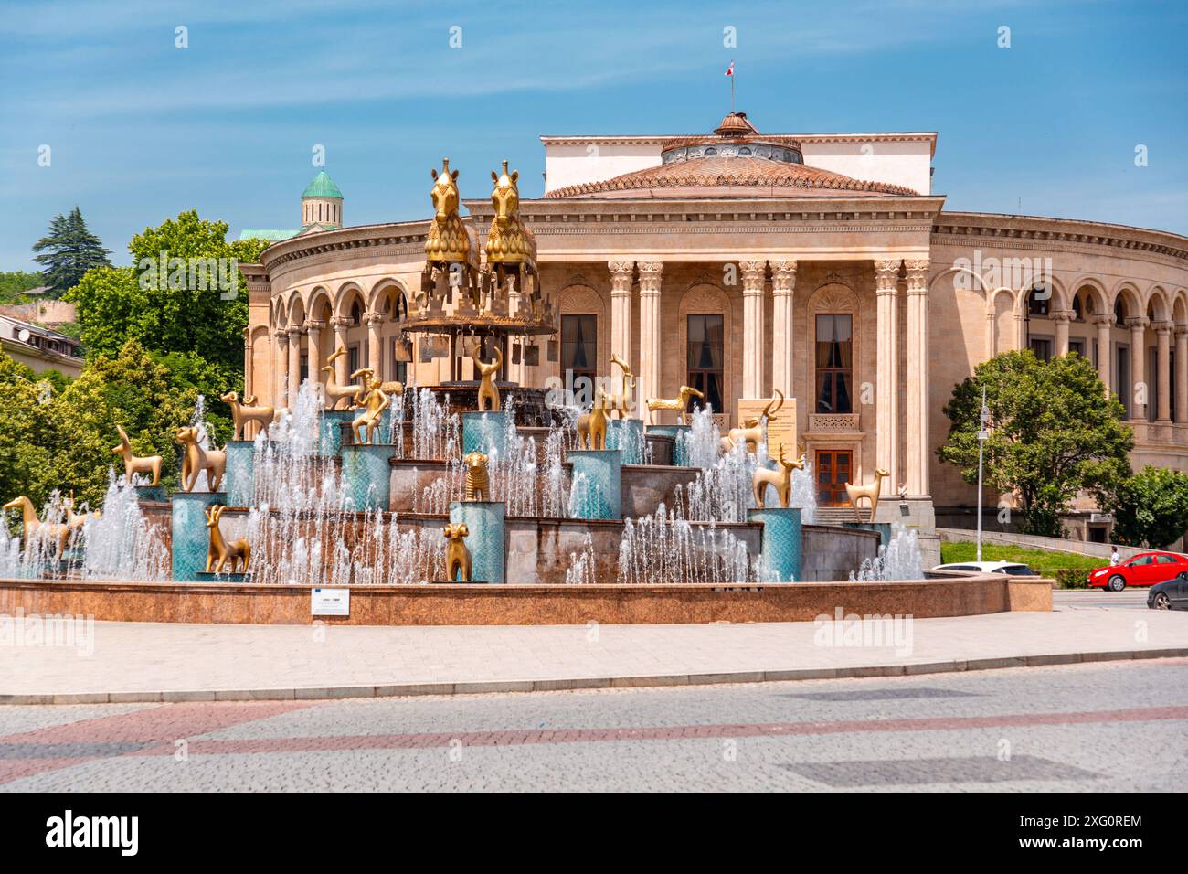 Kutaisi, Georgia - June 15, 2024: Colchis or Kolkha Fountain with ...