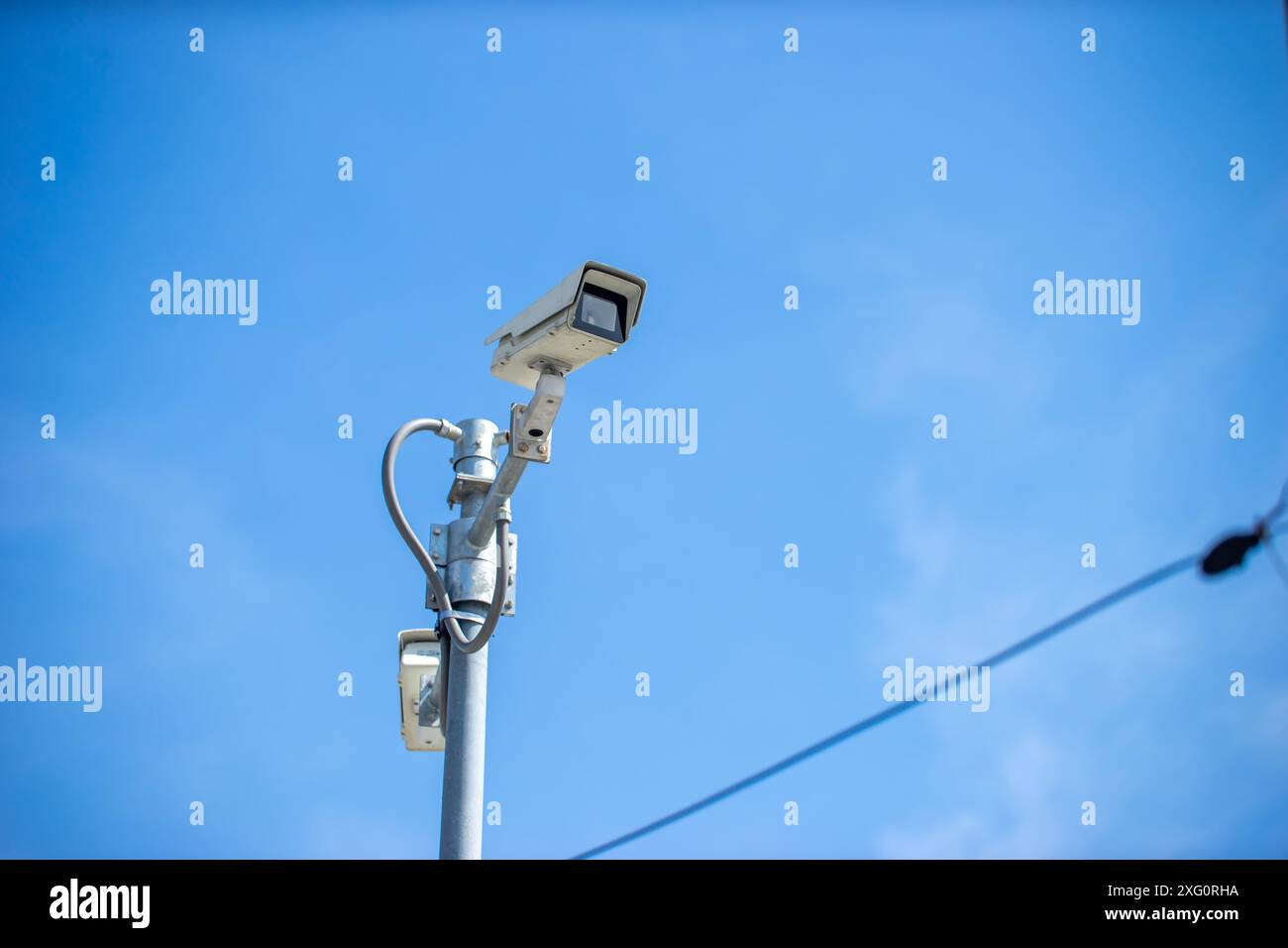 A stock photo of a CCTV (Closed Circuit Television) typically features ...