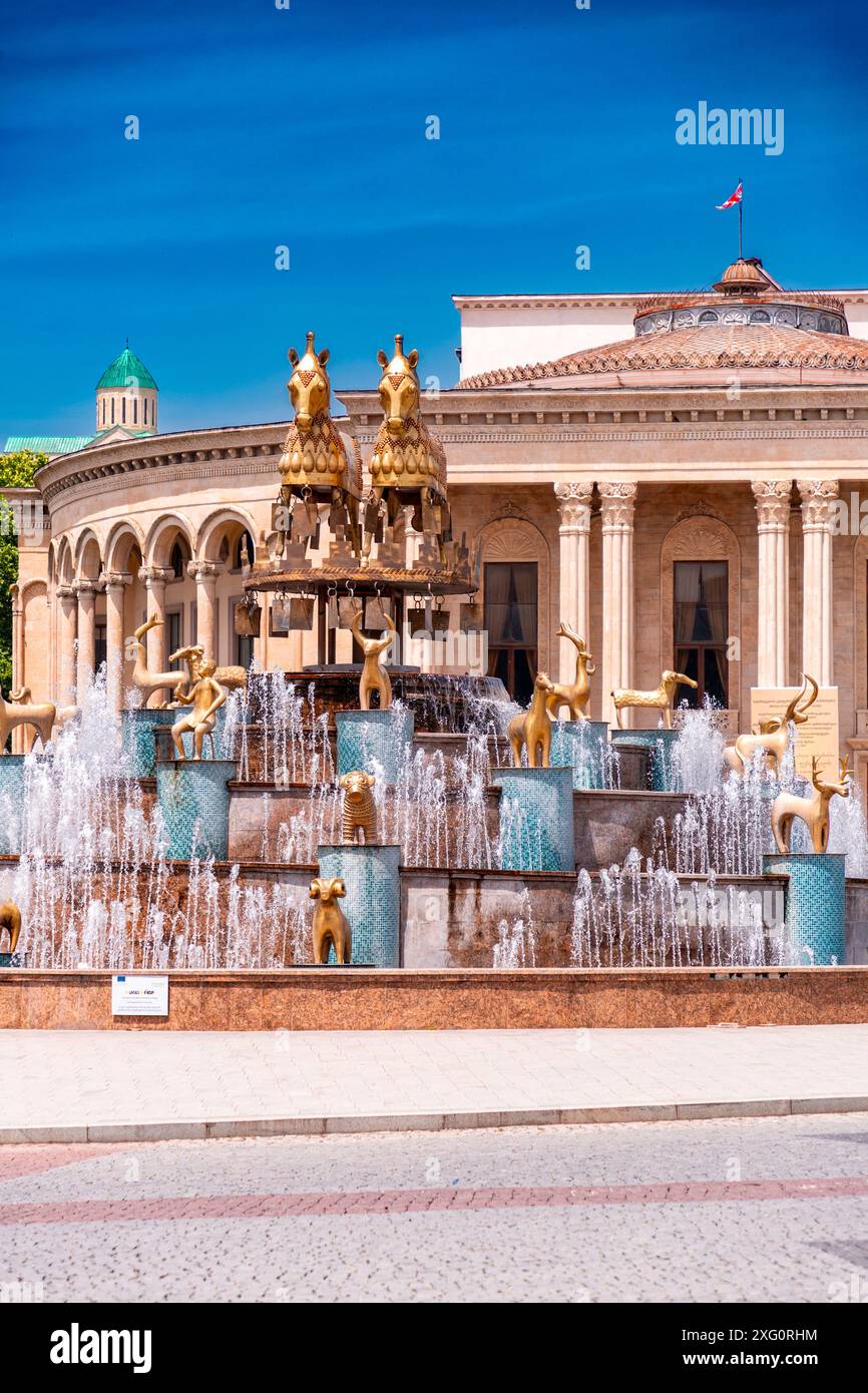 Kutaisi, Georgia - June 15, 2024: Colchis or Kolkha Fountain with ...
