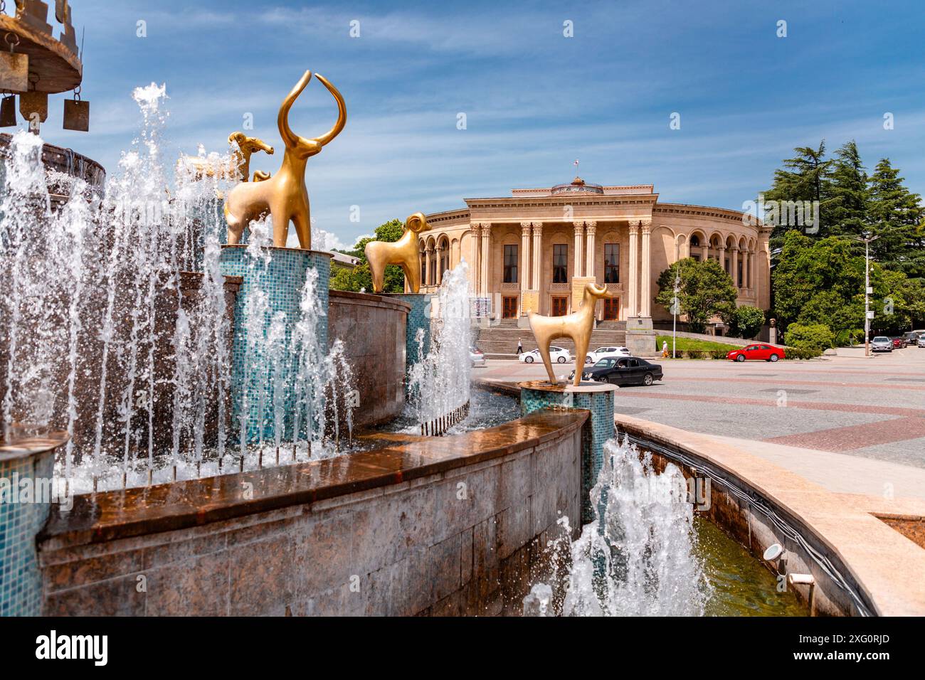 Kutaisi, Georgia - June 15, 2024: Colchis or Kolkha Fountain with ...