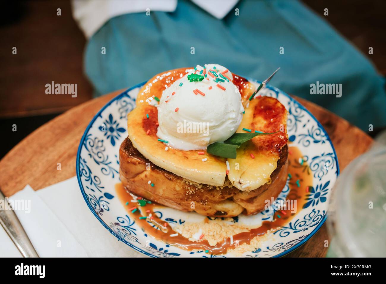 Honey Toast that looks delicious Stock Photo - Alamy