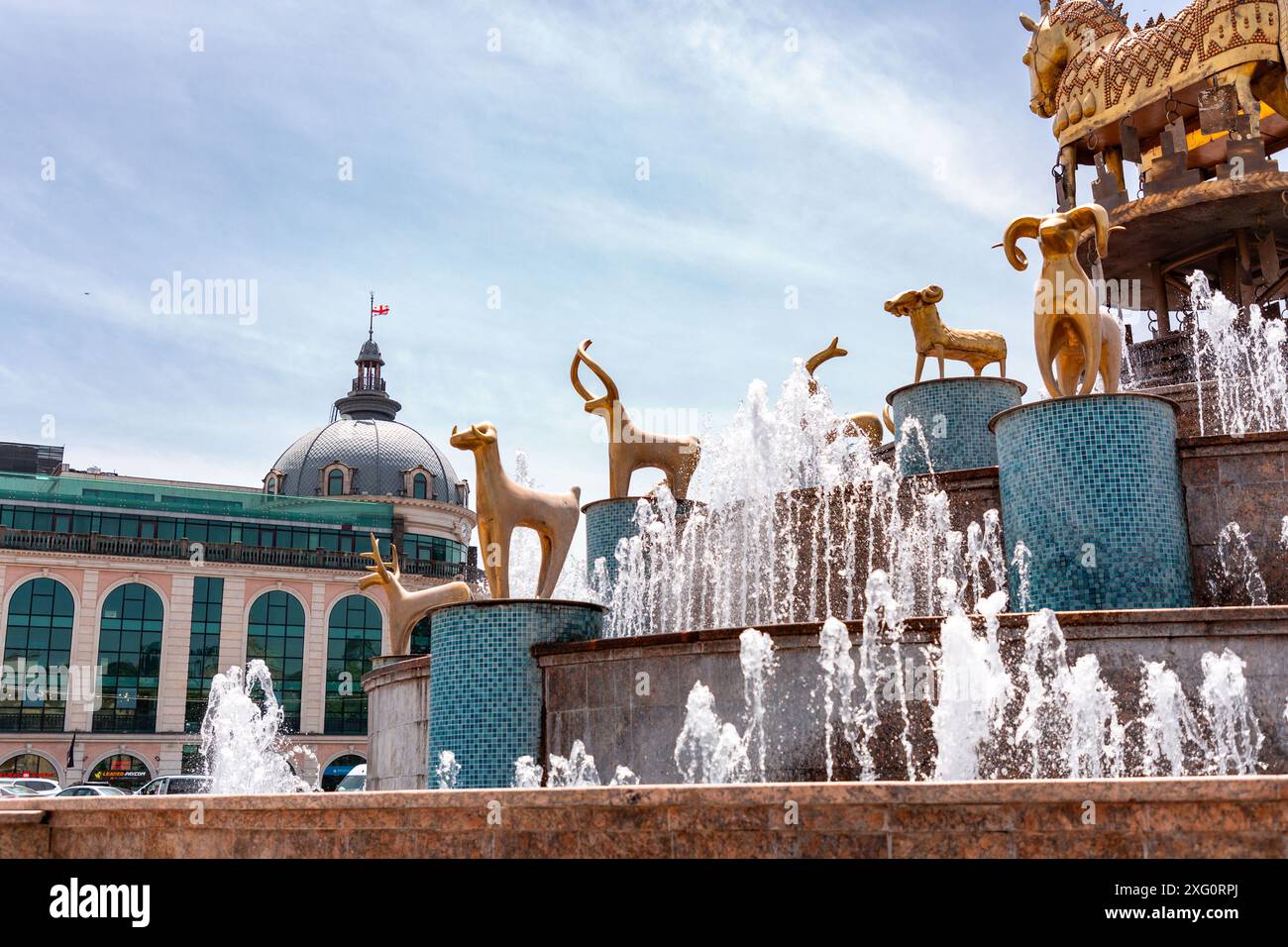 Kutaisi, Georgia - June 15, 2024: Colchis or Kolkha Fountain with ...