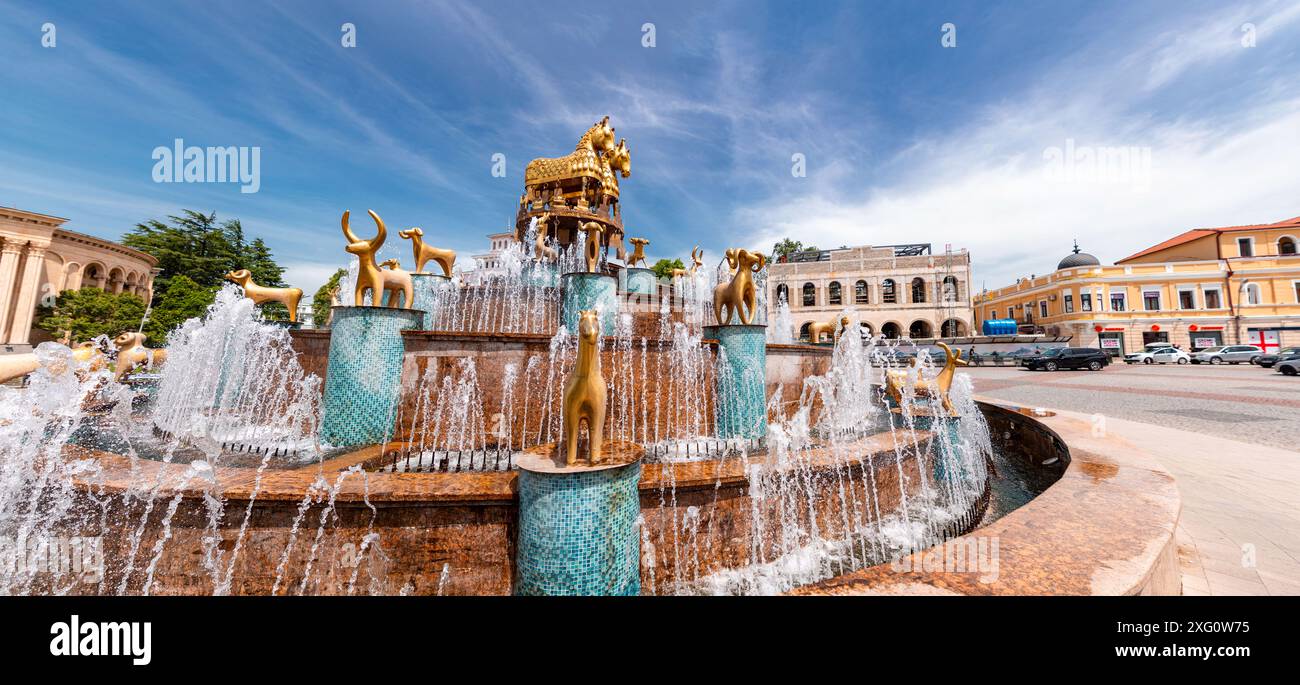 Kutaisi, Georgia - June 15, 2024: Colchis or Kolkha Fountain with ...