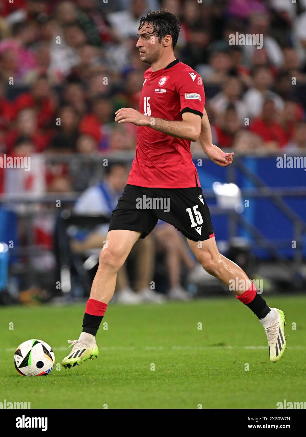GELSENKIRCHEN - Giorgi Gvelesiani of Georgie during the UEFA EURO 2024 ...