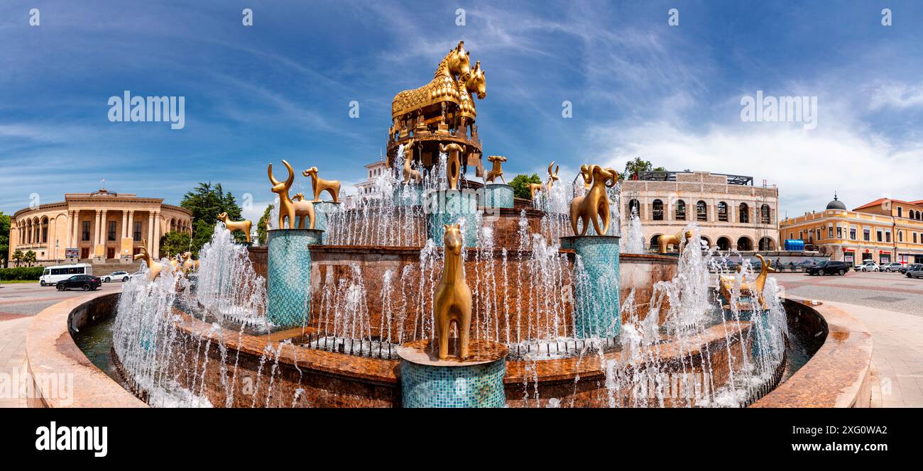 Kutaisi, Georgia - June 15, 2024: Colchis or Kolkha Fountain with ...