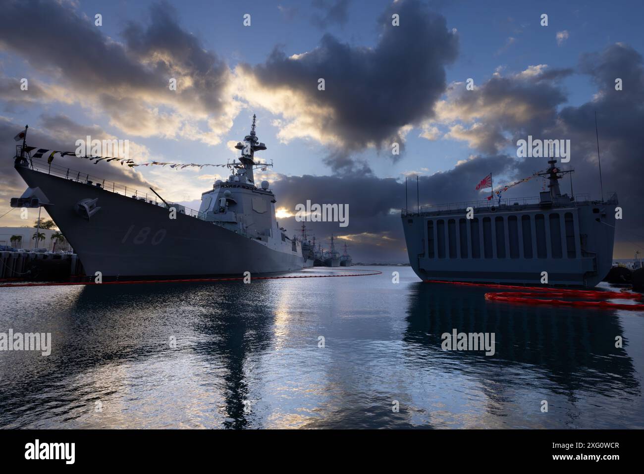 Japan Maritime Self-Defense Force destroyer JS Haguro (DDG 180) and ...