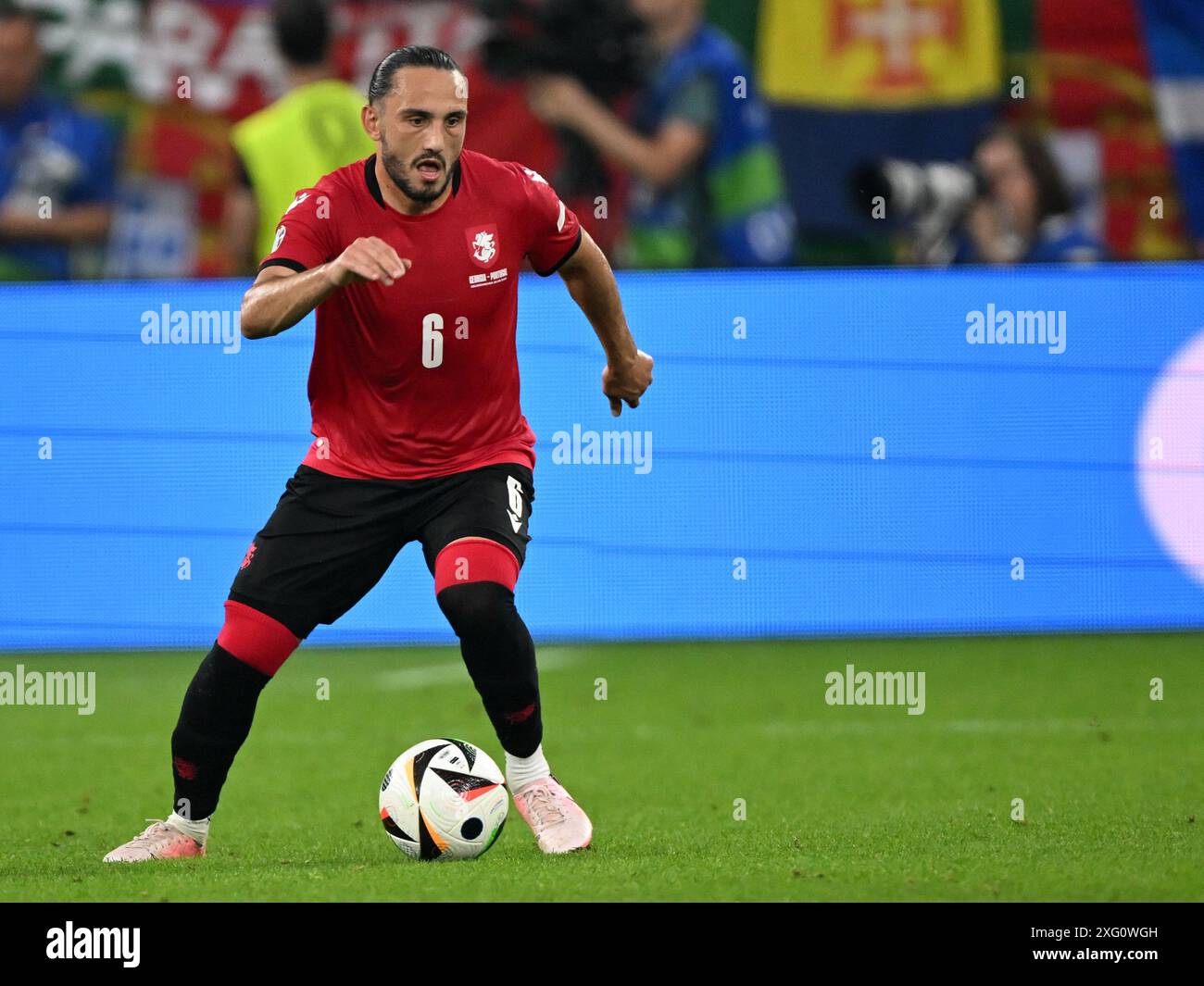 GELSENKIRCHEN - Giorgi Kochorashvili of Georgie during the UEFA EURO ...