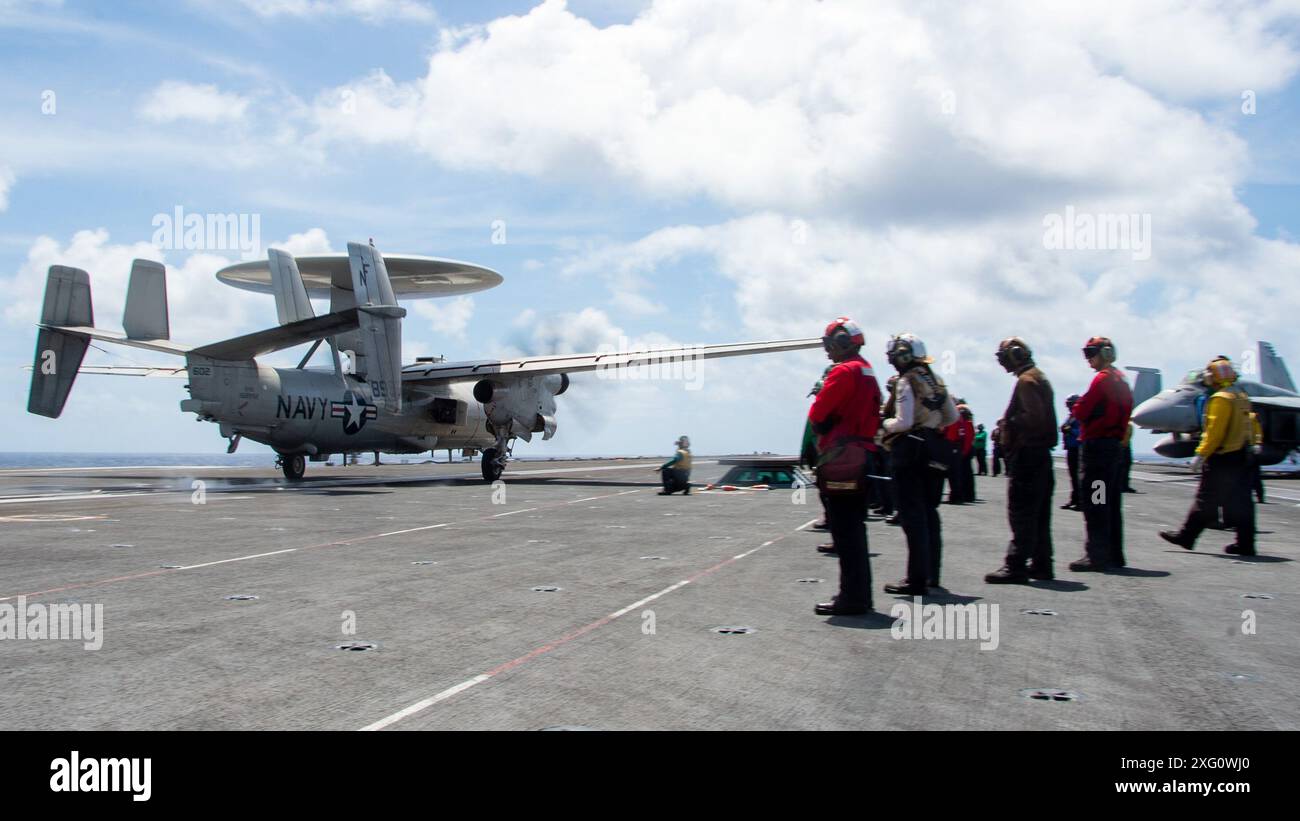 240703-N-UF592-1055 PACIFIC OCEAN (July 3, 2024) An E-2D Hawkeye ...