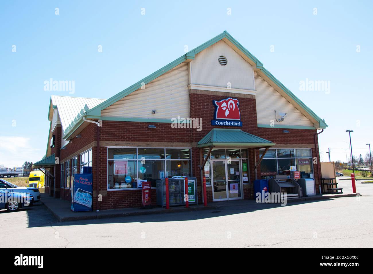Couche-Tard convenience store on ave. Taniata in Levis, Quebec, Canada ...